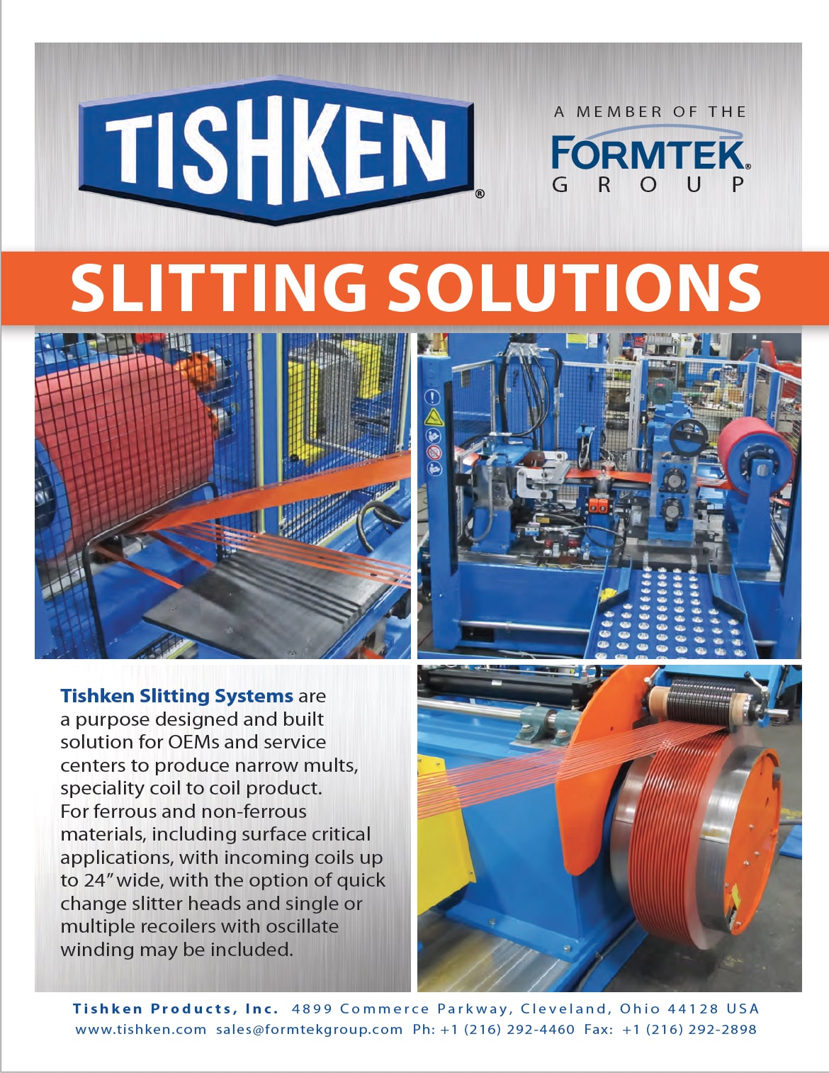Brochure: Tishken Coil Metal Processing Slitting Solutions - Formtek